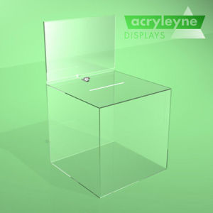 Urnes de vote, urne transparente plexiglas - ACRYLEYNE Displays